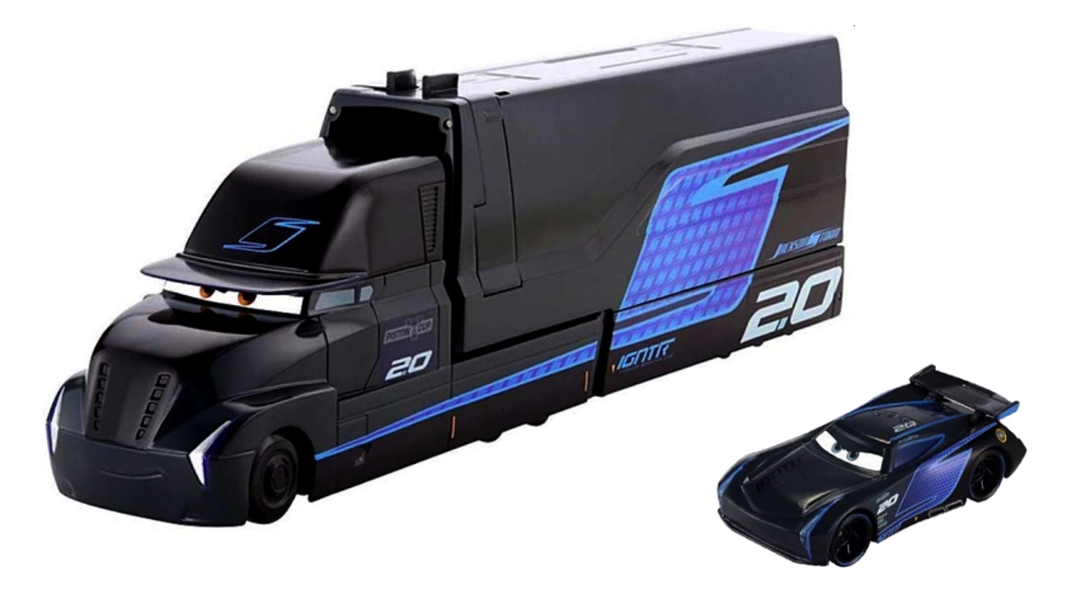 Cars 3 (Auta 3) - Jackson Storm Hauler (délka cca 23 cm) poškozený obal ...